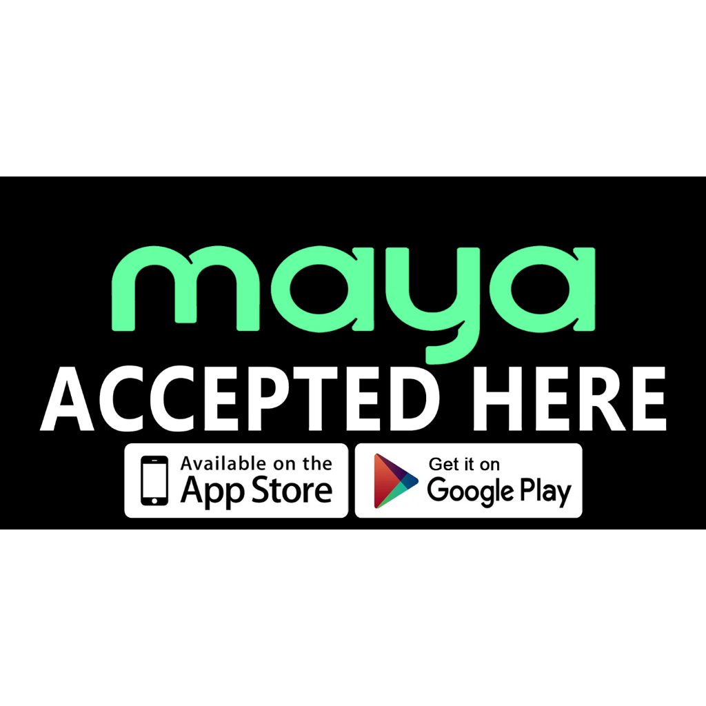 MAYA AND GCASH ACCEPTED HERE SIGN 2.5x5 INCHES CUTE SIZE PVC TYPE ...
