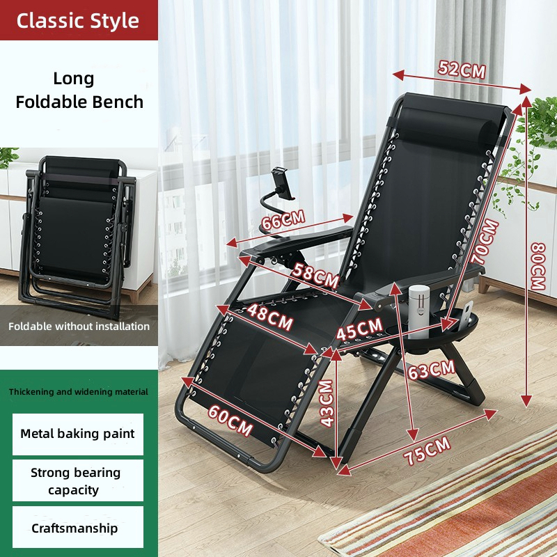 Recliner Foldable Chair 2 in 1 Folding chair and Folding bed 300KG ...