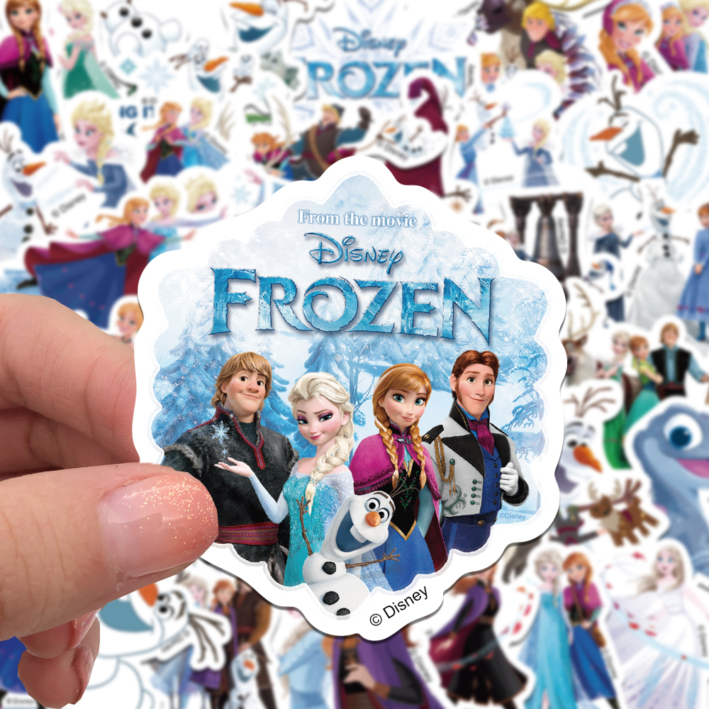50Pcs Frozen - Series Disney Princess Anna Elsa Stickers Classical ...