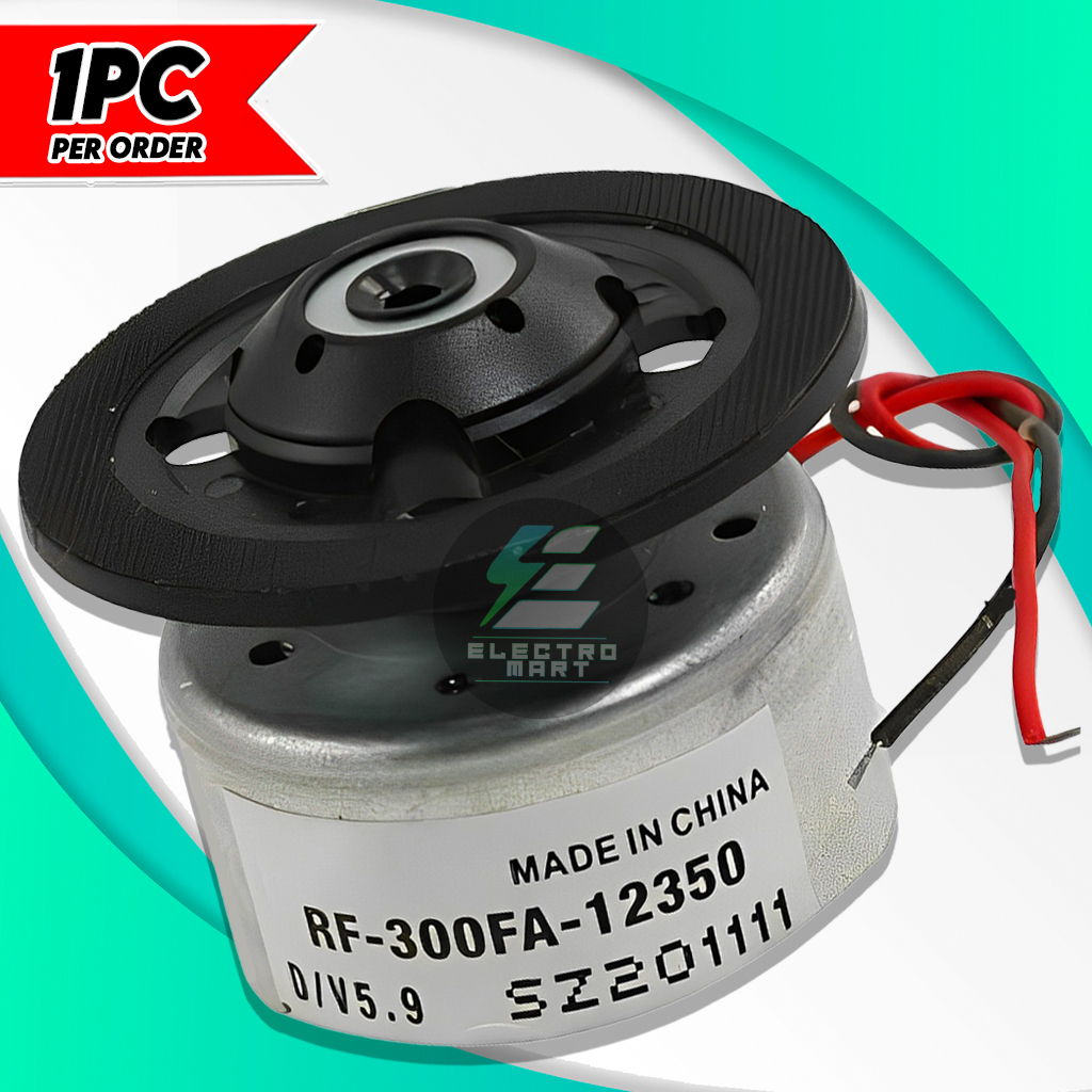 RF-300FA-12350 DC 3.0V Spindle Motor for DVD CD Player Silver+Black ...