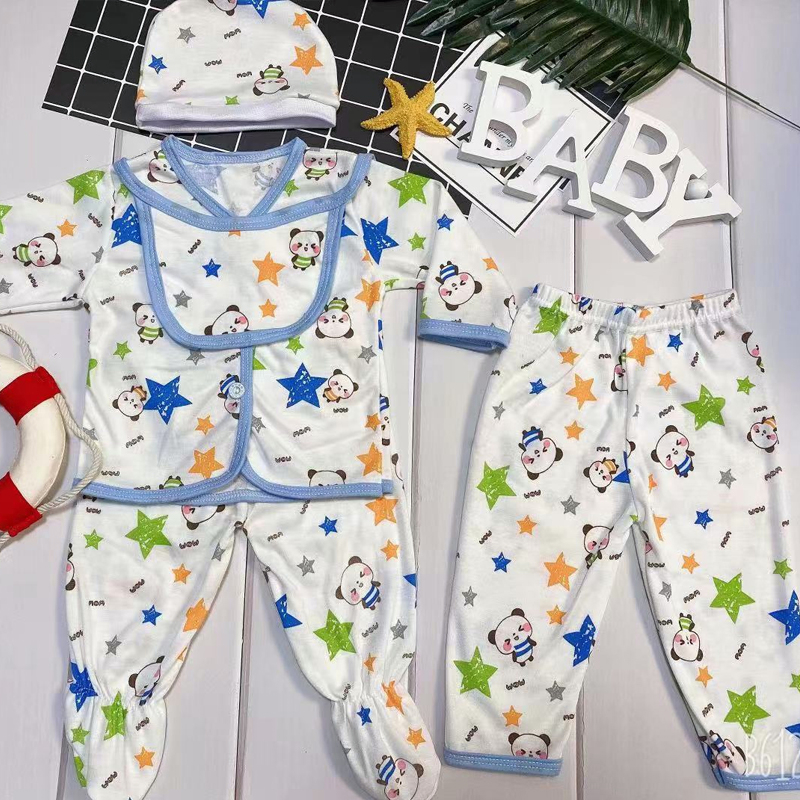 5 In 1 Newborn Unisex Cotton Baby Clothes Set | Shopee Philippines