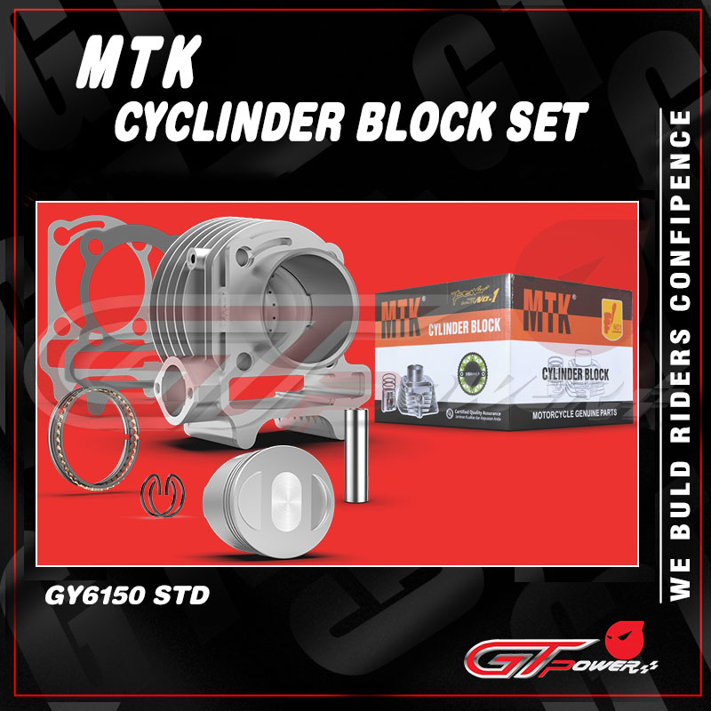 MTK Cylinder Block Set GY6-150 STD Φ58.5MM | Shopee Philippines