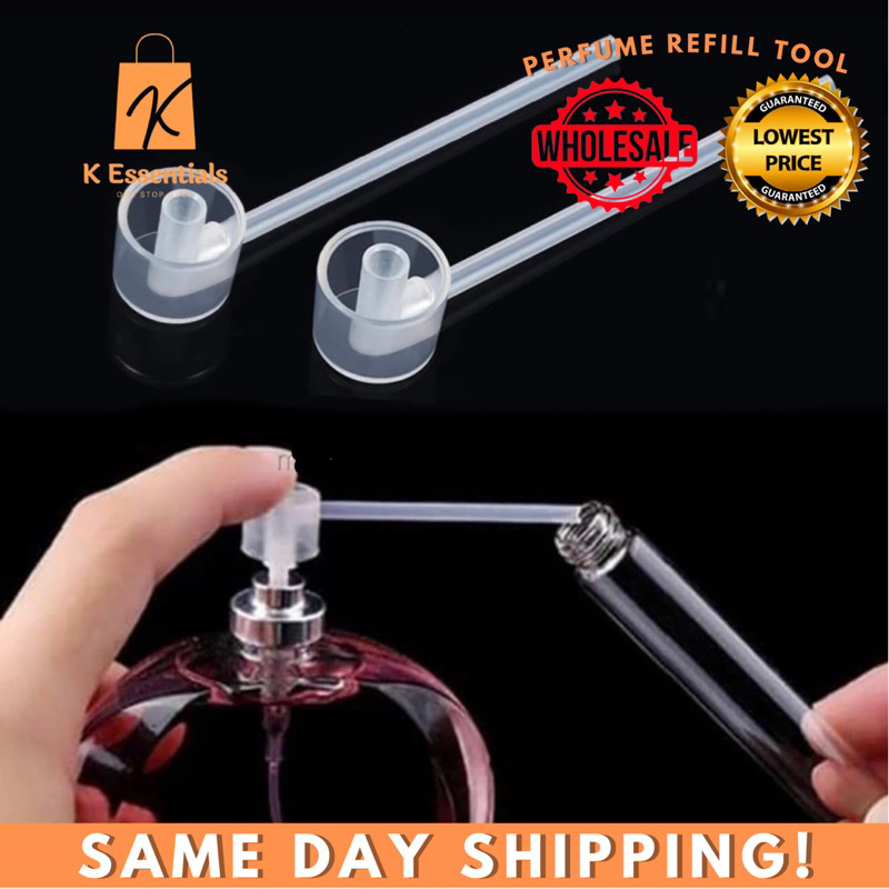 Clear Plastic Diffuser Funnel Pump Perfume Refill Tool Cosmetic Pump ...