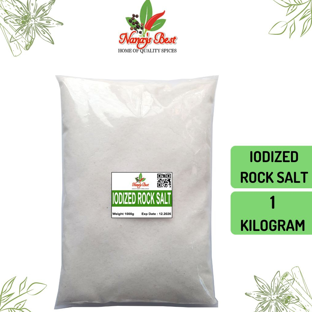 Nanaysbest Iodized Rock Salt 250 grams | 500 Grams | 1000 Grams | 50 ...