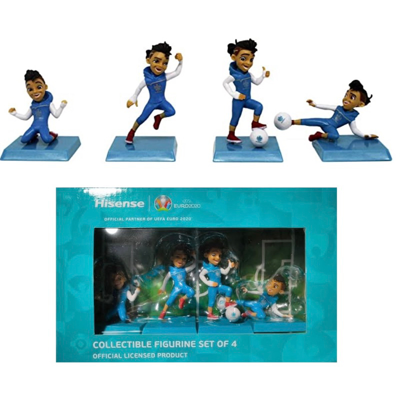 Official UEFA EURO Football Collectible Figure Set (Hisense) | Shopee ...
