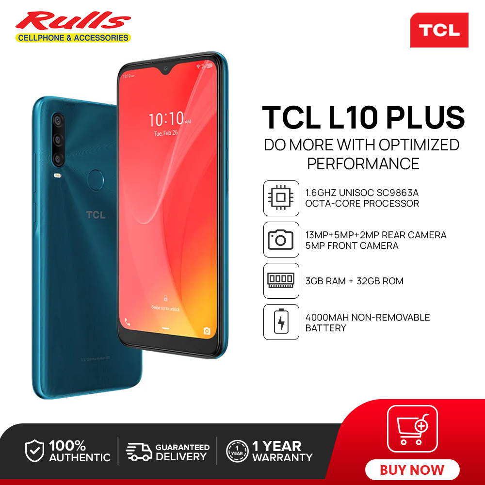 TCL L10 Plus Smartphone | 3GB RAM+32GB ROM | UNISOC SC9863A | 6.22" HD+ ...