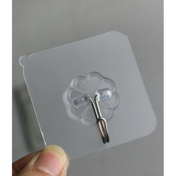 Wall Hook Transparent Adhesive Hanger | Shopee Philippines