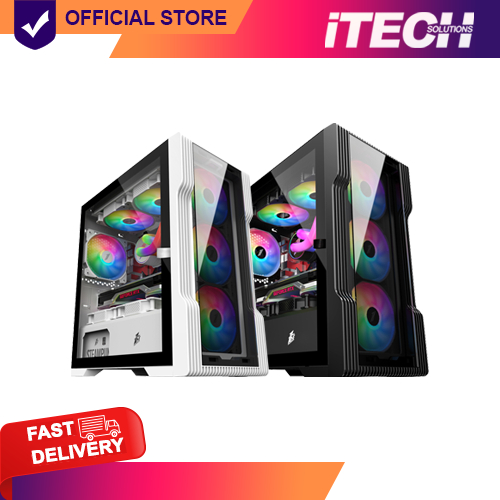 1STPLAYER TRILOBITE TG-3 MID-TOWER GAMING CASE W/ TG SIDE & FRONT/ M ...