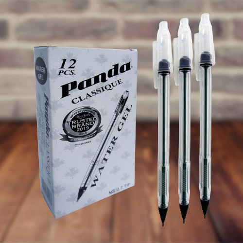 ( 12 pcs / box ) Panda Classique Black Ballpen pen | Shopee Philippines