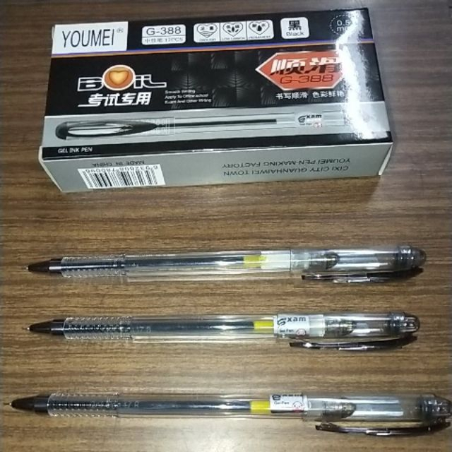 12pcs/box YOUMEI 0.5MM G-388 GEL SIGN PEN FOR OFFICE DOCUMENTS Student ...