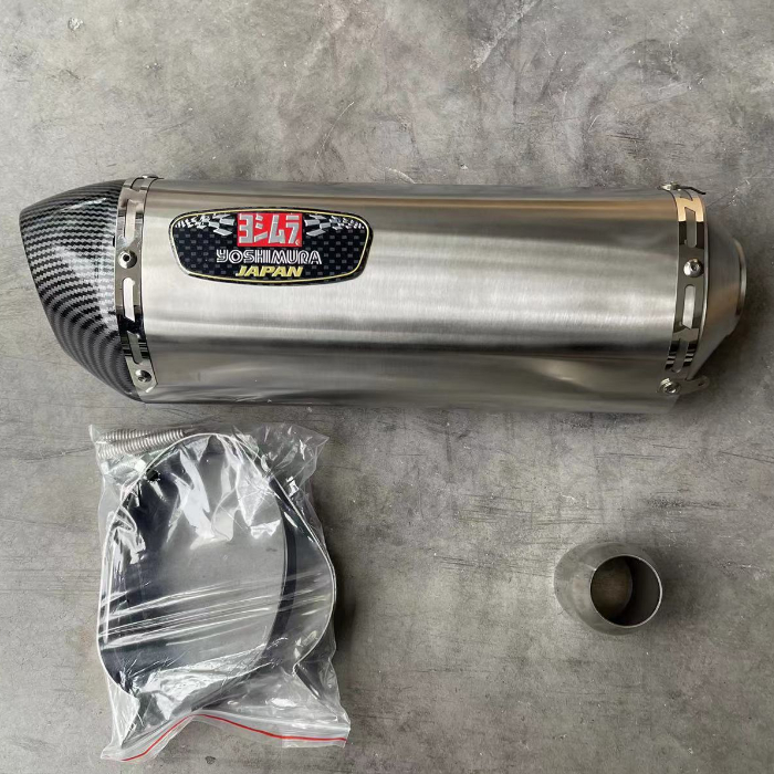 R77 Yoshimura Carbon Fibre Big 420mm length (51mm inlet) with muffler | Shopee Philippines