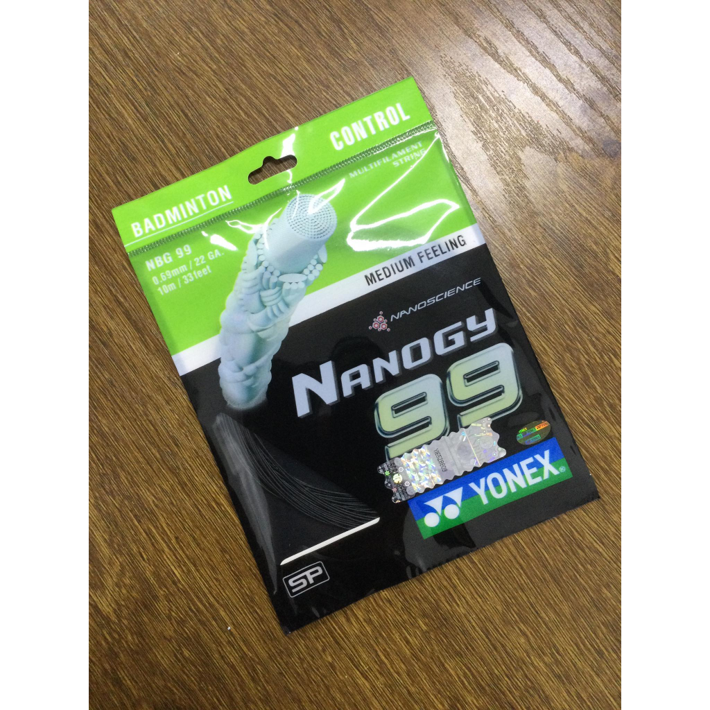 YONEX BADMINTON RACKET STRING NANOGY99 MULTIFILAMENT #NBG99 MEDIUM ...