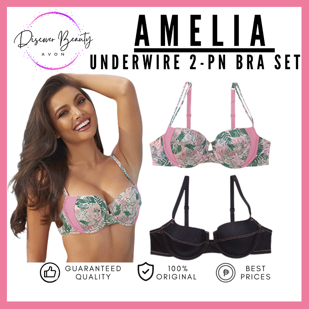 AVON AMELIA UNDERWIRE 2-PC Bra Set 34A to 38B | Shopee Philippines
