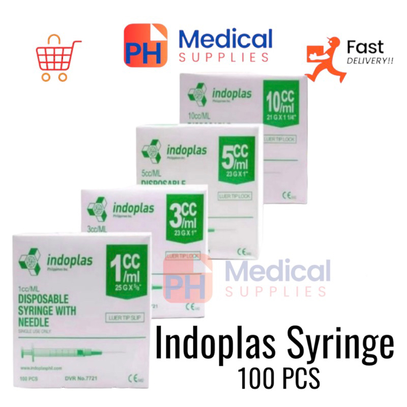 Indoplas Disposable Syringe | 1ml /1cc | 3cc/ 3ml | 5cc /5ml | 10cc ...
