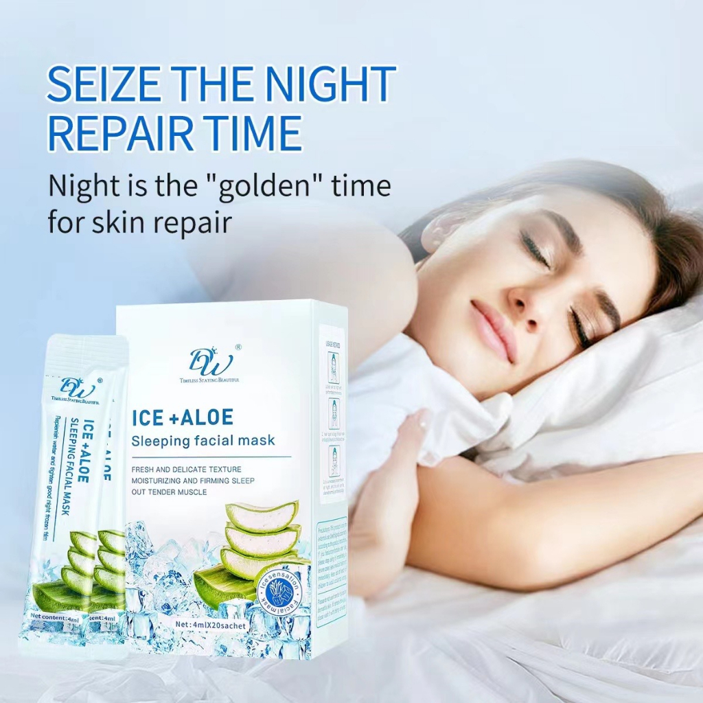 SK.20pcs/box DW Sleep facial mask Collagen facial mask Aloe essence gel ...