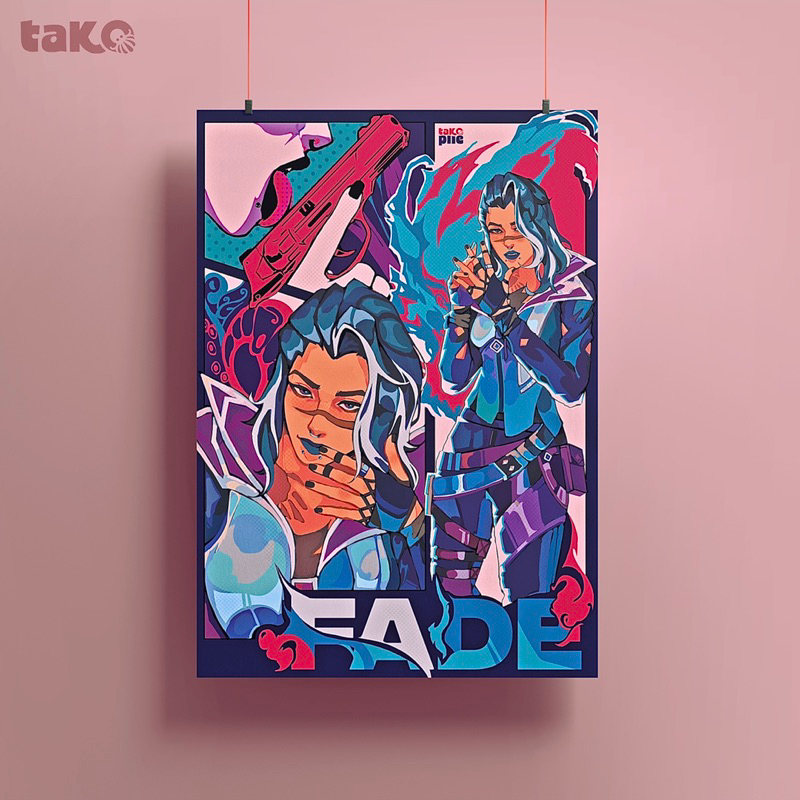 FADE from VALORANT Art Print | A5 Sizes | by TAKOPIIE | Shopee Philippines
