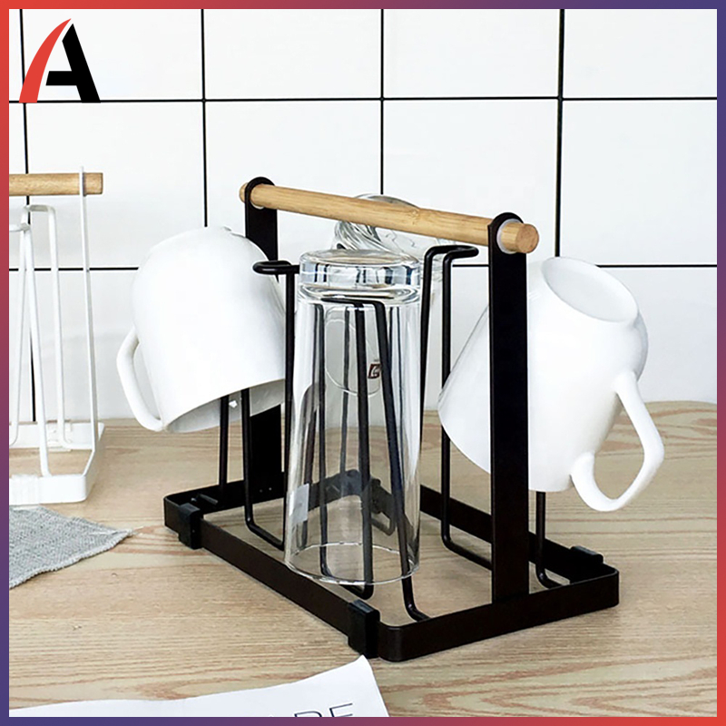 Glass Cup Rack Draining Drying Water Mug Drying Organizer Holder Stand ...