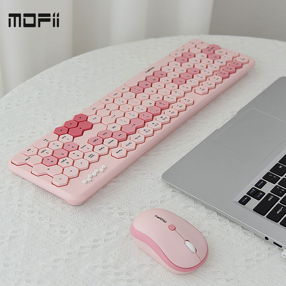 MOFII Honey S 2.4G Rhombus Fashion Wireless Keyboard and Mouse Set with ...