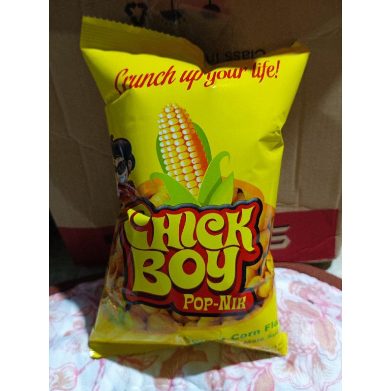 Chickboy Sweet corn flavor chichacorn snack 100g | Shopee Philippines