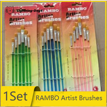 6pcs set RAMBO Brush Pen Drawing Acrylic Painting Brushes for Art ...