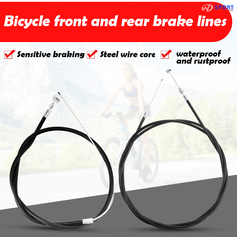 WD （2Pcs）bicycle brake cable wire 75cm 165cm line housing kit super mtb ...