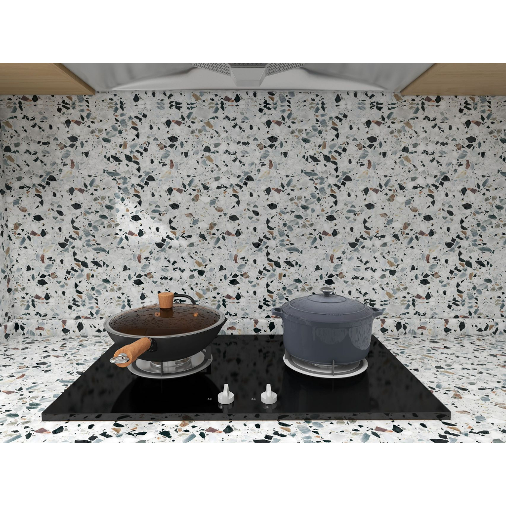 Kitchen oil-proof stickers waterproof fireproof adhesive Stove cabinets ...