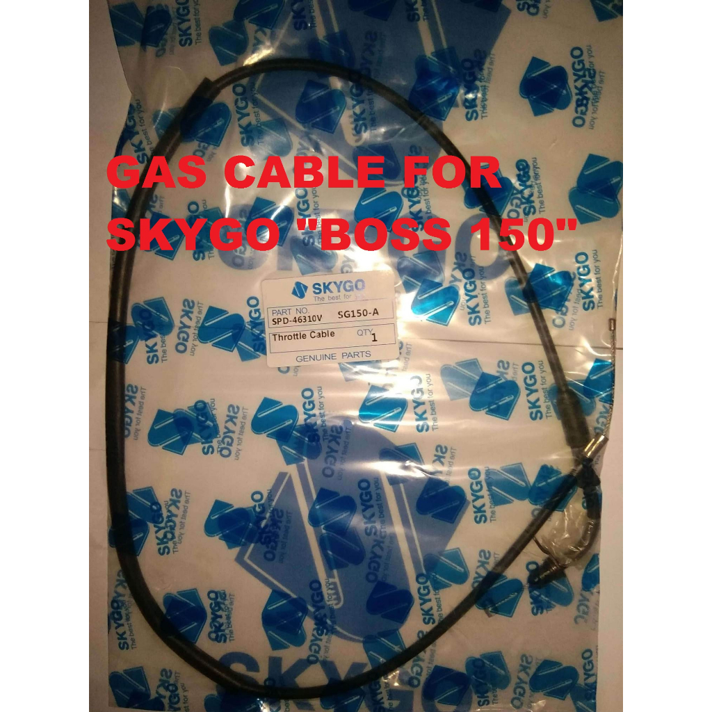 SKYGO GAS/THROTTLE CABLE (BOSS 150) GENUINE 101% BRAND NEW & 101% ...