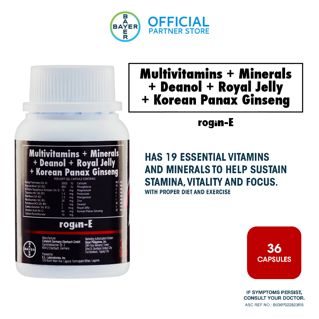 ROGIN-E® Male Multivitamins Soft Gel Capsule 36s | Shopee Philippines