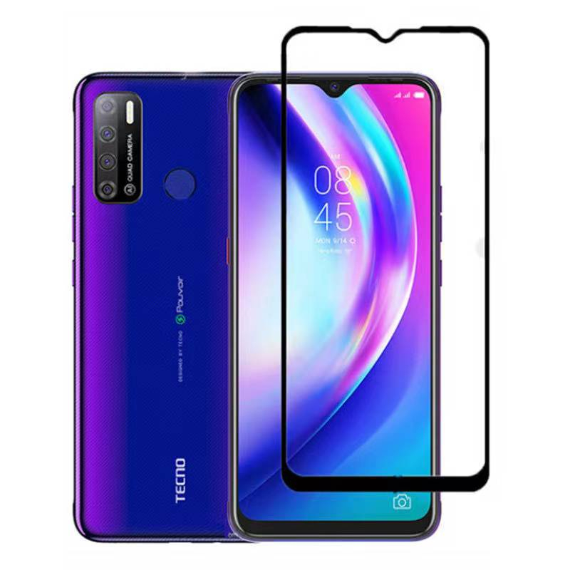 5D Full Cover Tempered Glass Tecno Spark 4 Lite 6 GO 1 2023 2024 5 6 7 ...