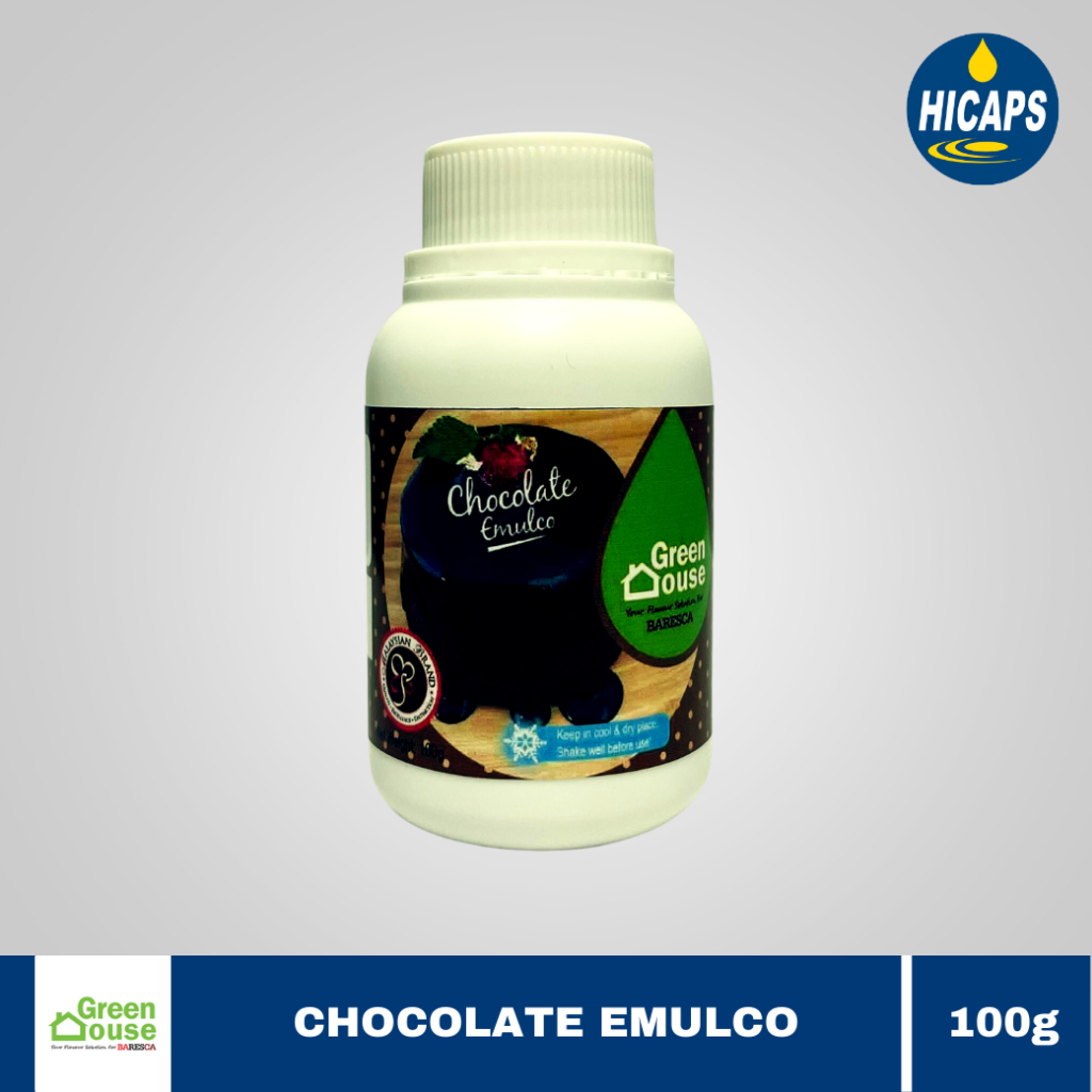 Hicaps Green House Chocolate Emulco 100g (Flavor And Color) | Shopee ...