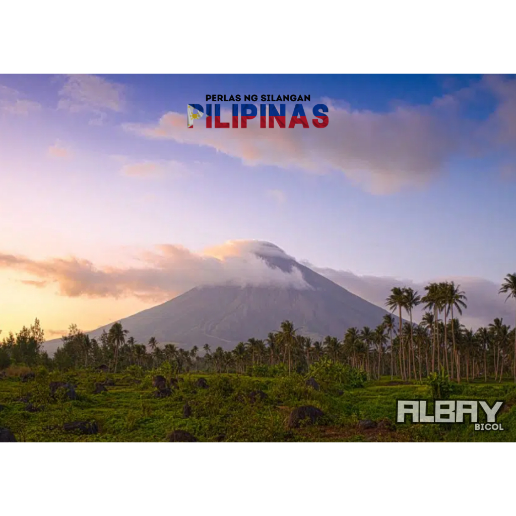Philippines Tourist Spot Design Rubber Ref Magnet Souvenir (Mayon ...