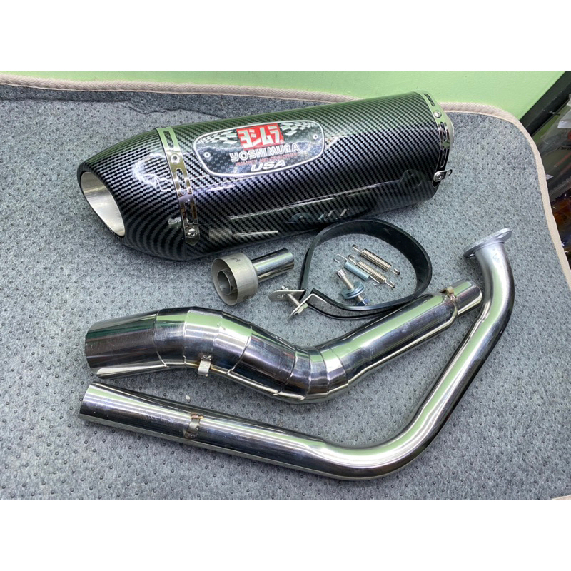 Yoshimura r77 Carbon with Elbow Stainlessfor Yamaha R15 V3 | R15M/V4 | MT-15 | XSR-155 | Shopee ...