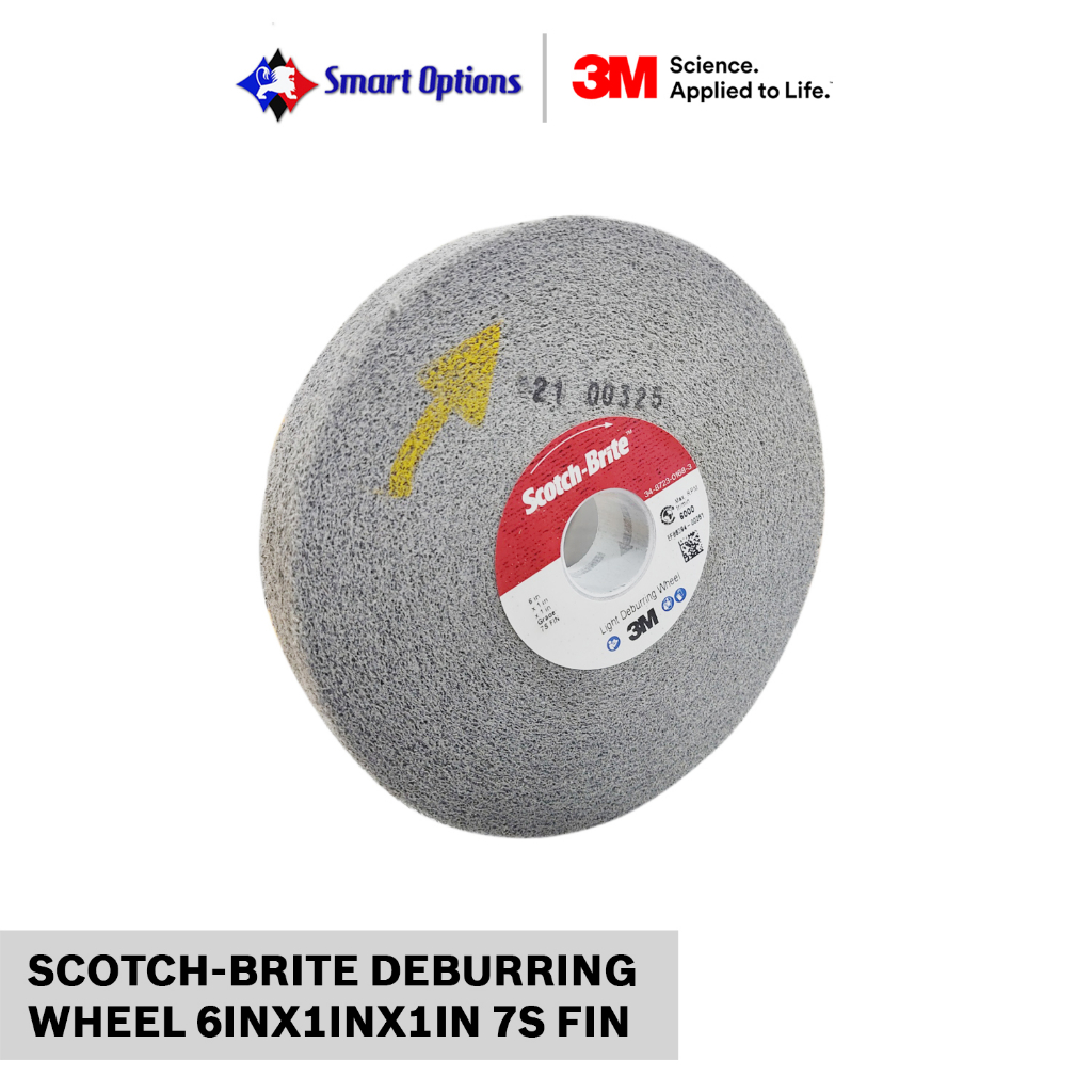 3M SCOTCH-BRITE™ LIGHT DEBURRING WHEEL 7S FIN 6INX1INX1IN | Shopee ...