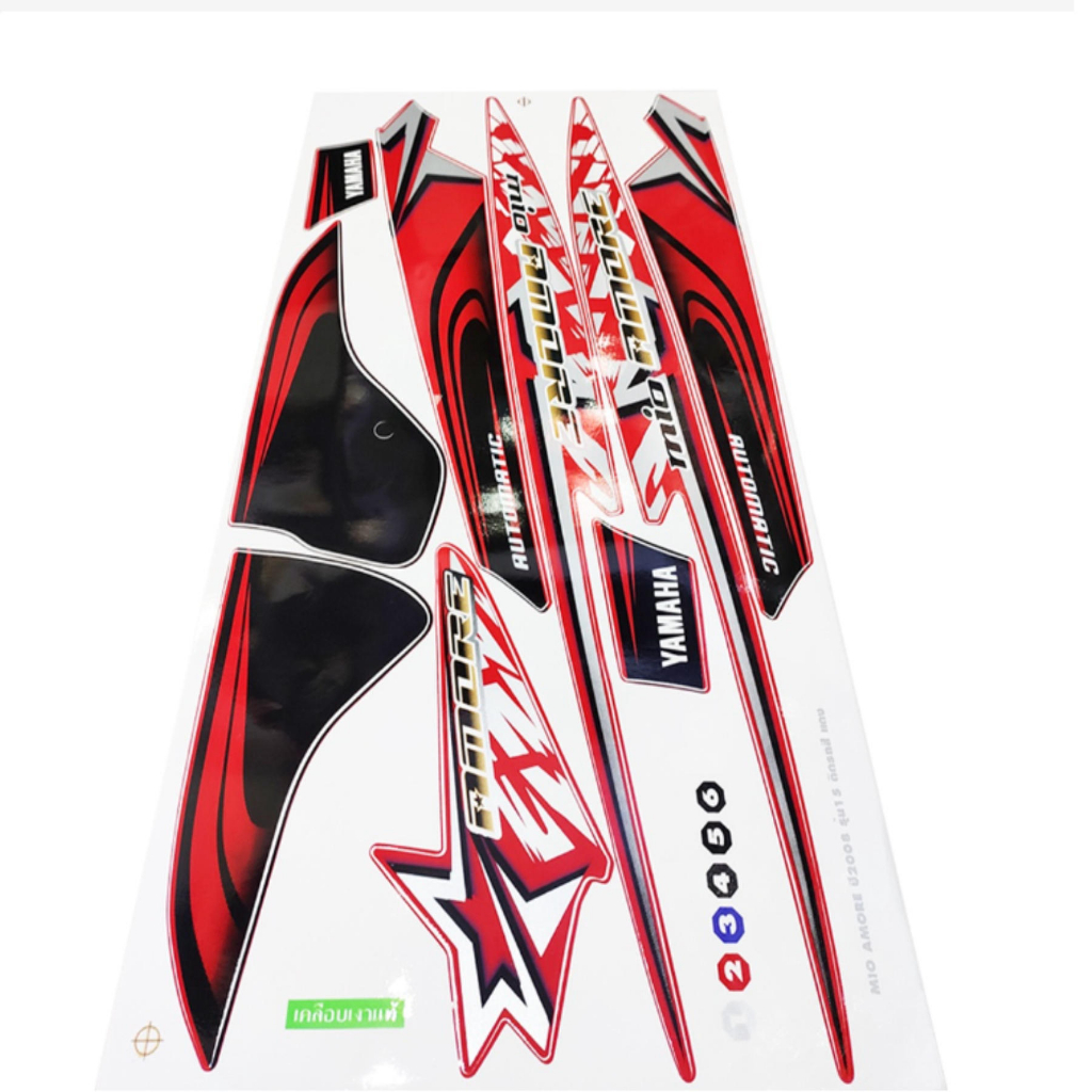 YAMAHA MIO AMORE DECALS Complete Fairings Sticker Made in Thailand ...
