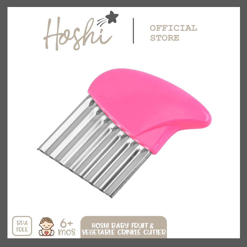Hoshi Baby Stainless Steel Vegetable Fruit Crinkle Cutter Chopper ...