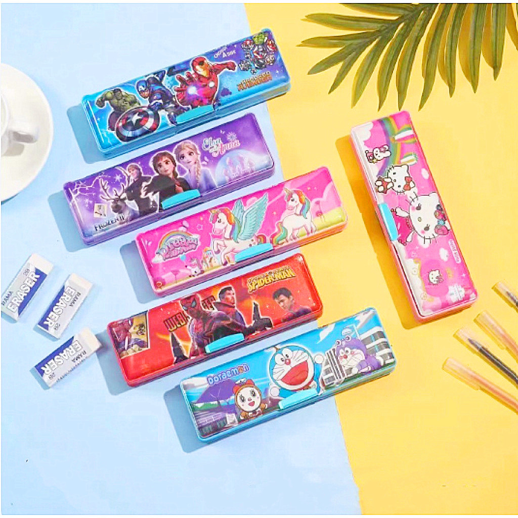No:C-9960 Cartoon Characters PENCIL CASE DUAL OPENER | Shopee Philippines