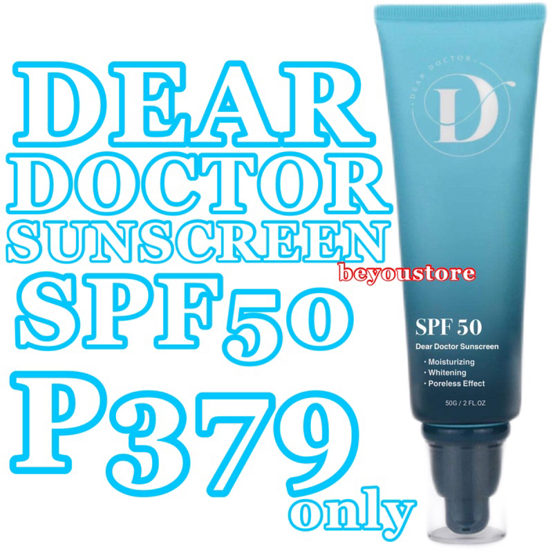 DEAR DOCTOR SUNSCREEN SPF50 | Shopee Philippines