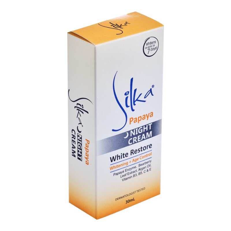 Silka Papaya Cream (nightcream & day cream) 30ml | Shopee Philippines
