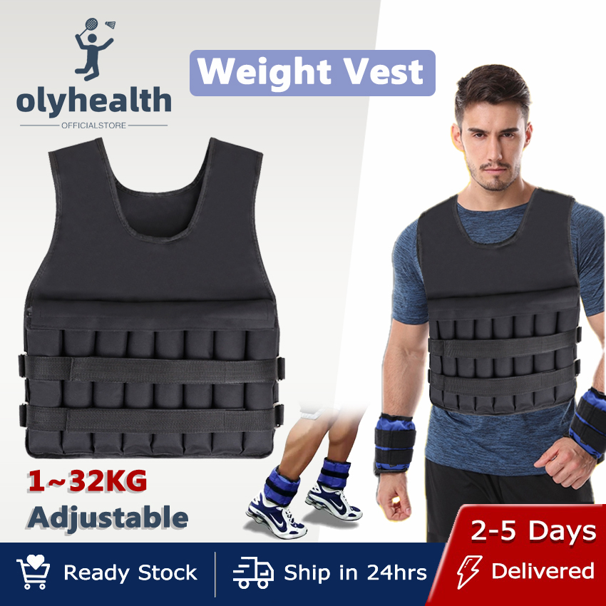Weighted Vest Weight Vest With Free Sand Bags 32kg Adjustable For Steel ...