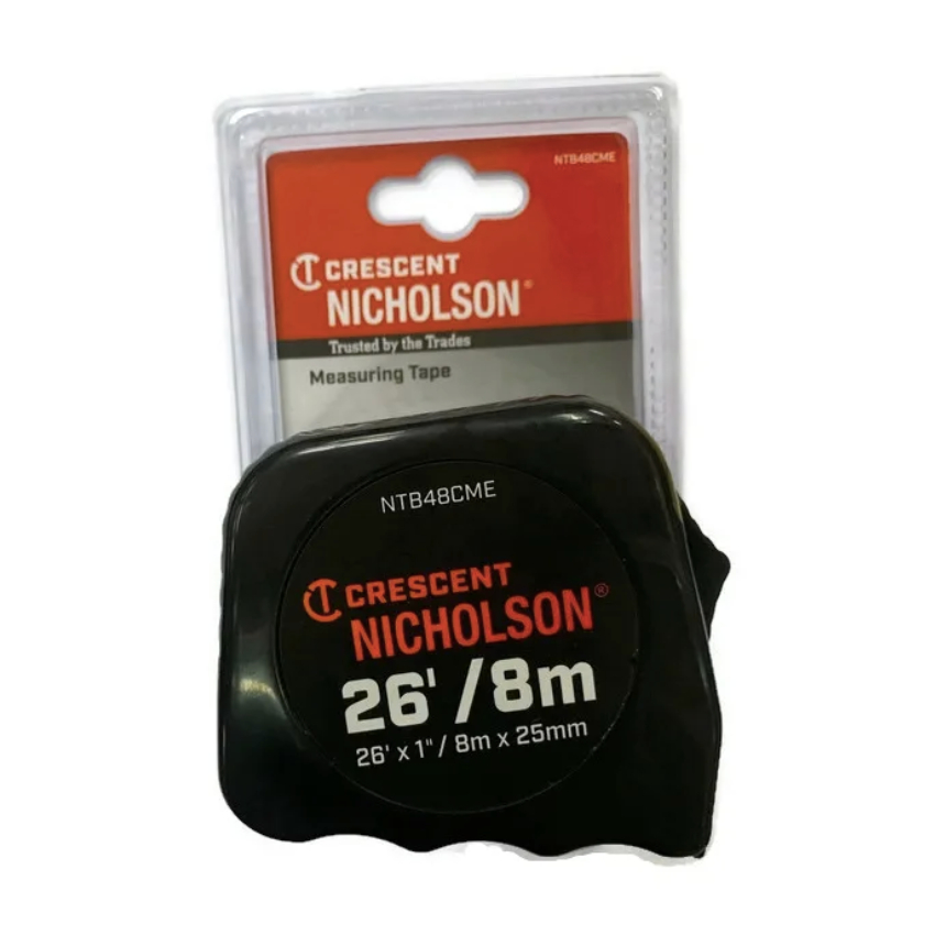 Crescent Nicholson Tape Measure 8 Meters (Black) | Shopee Philippines