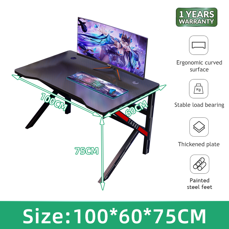 Games Computer Table for desktop 80/100/140cm PC Desk Gaming Tables ...