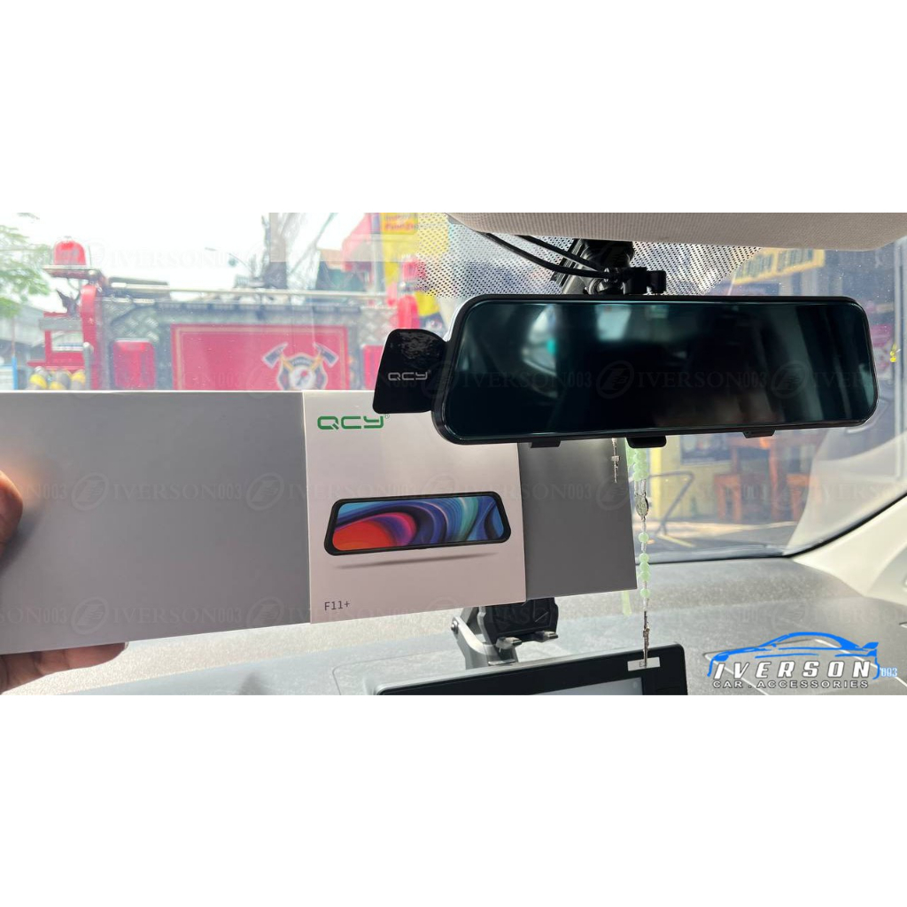 QCY F11+ 2K Dash Cam 9.66" In Touch Screen Quad HD G-Sensor Loop Record ...