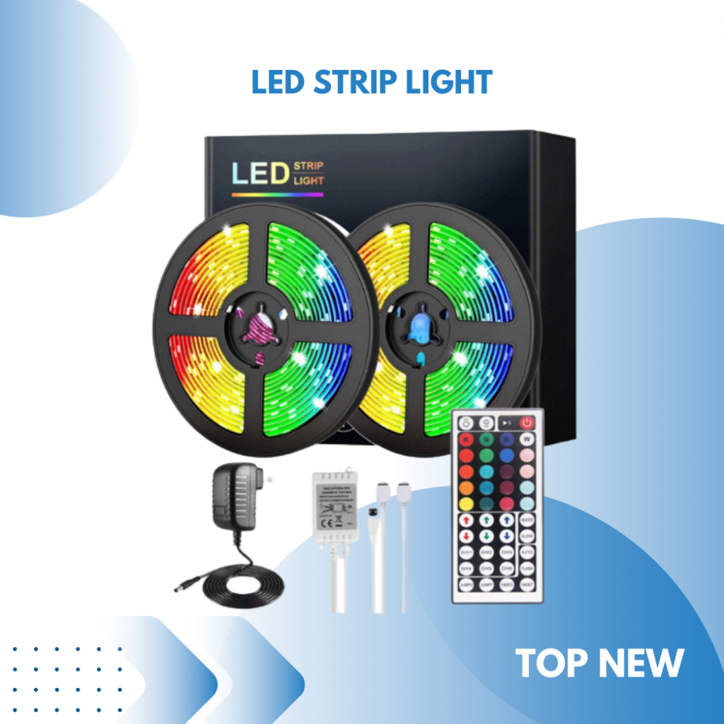 10M 600LEDS LED RGB Strip Lights Flexible Light Room Light with Remote ...