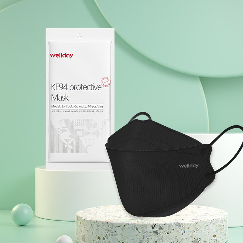 100Pcs KF94 Face Mask 4-Layer Non-Woven Protective Nanofiber Filter 3D ...