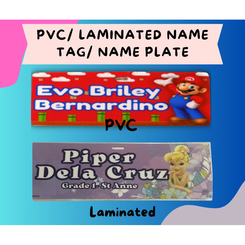 PVC and Laminated name tag | Shopee Philippines