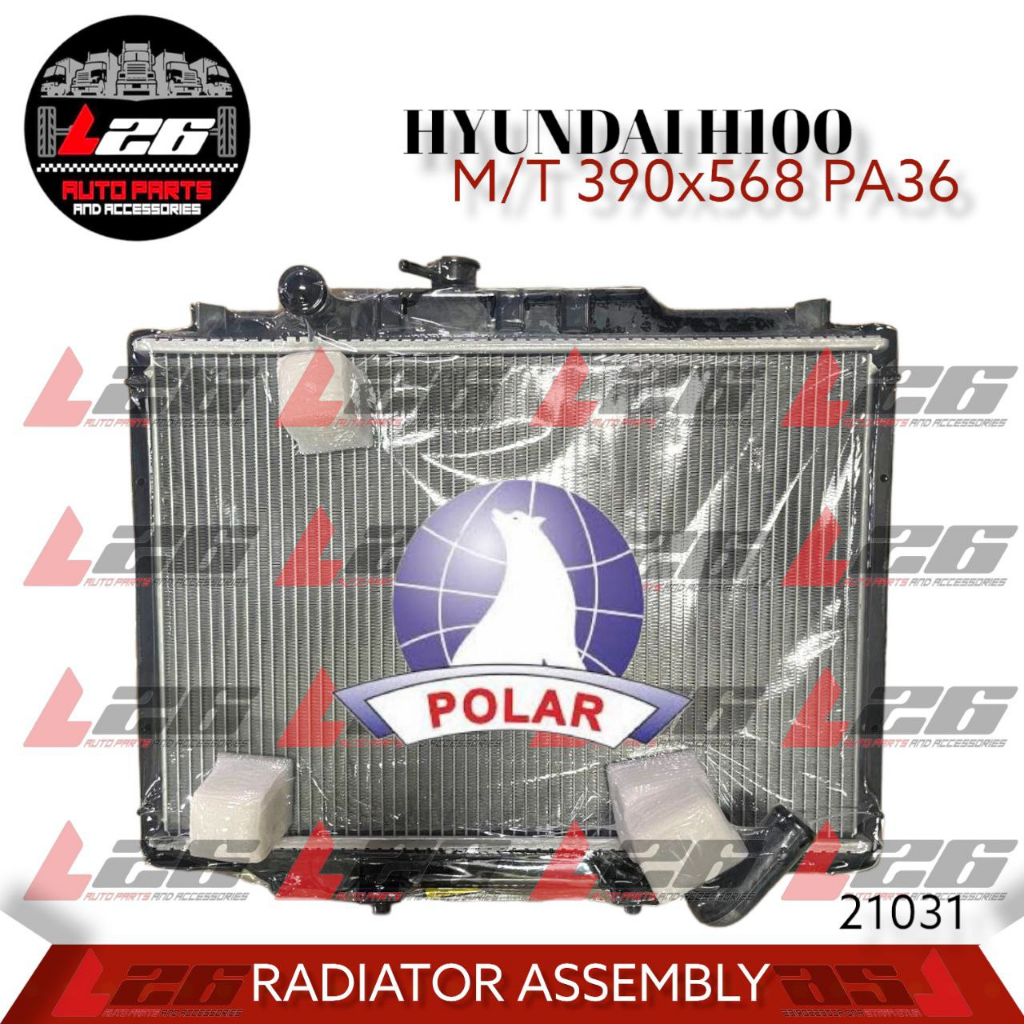 21031 Hyundai H100 M/T PA36 2ROW Radiator Assembly (POLAR) | Shopee ...