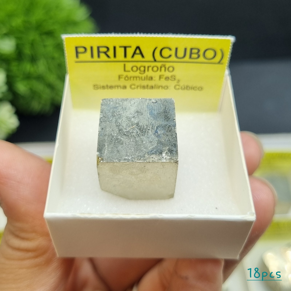 Pyrite Cube in 4x4cm box - Pyrite Healing Crystal - Abundance Crystal ...