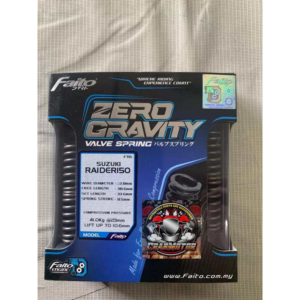 FAITO Zero Gravity Valve Springs Raider 150 Carb | Shopee Philippines