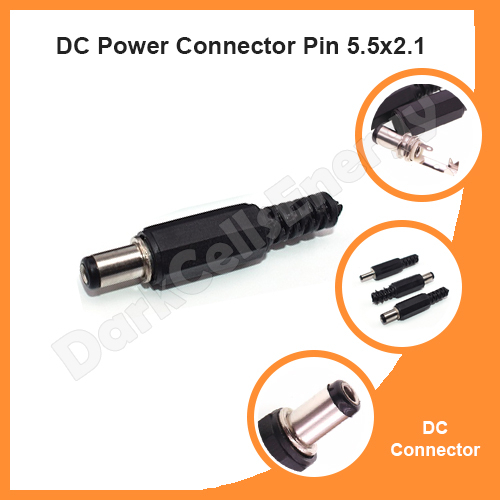 1Pcs DC Power Male Plug Adapter 5.5x2.1mm for DIY DC Male Plug | Shopee ...