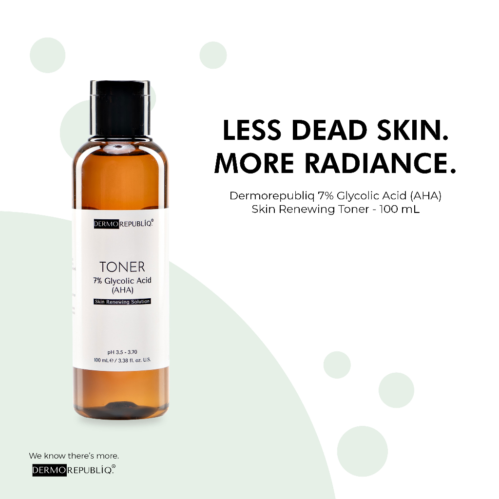 Dermorepubliq 7% Glycolic Acid (AHA) Skin Renewing Toner - 100 mL ...